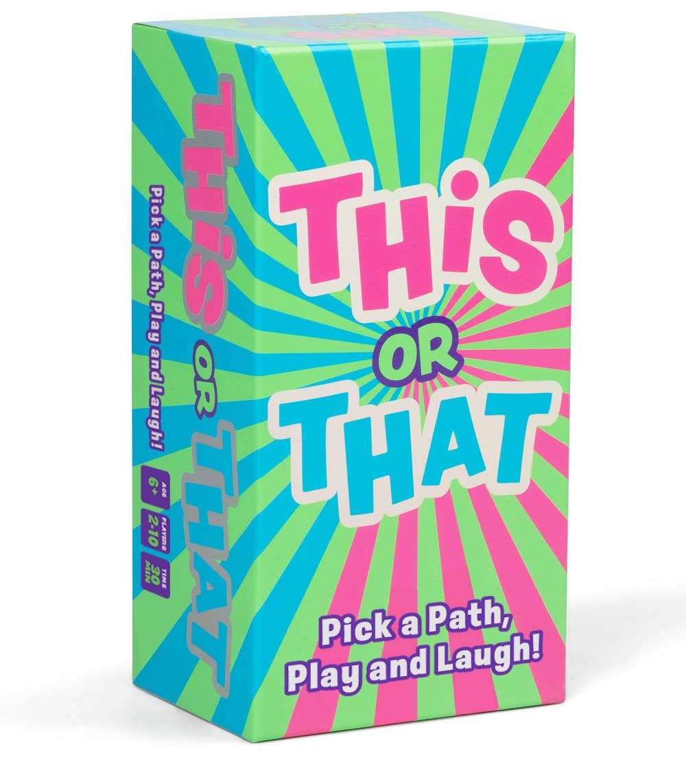 THIS OR THAT Party Game - All-Ages Pick A Path, Play Laugh – Educate ...